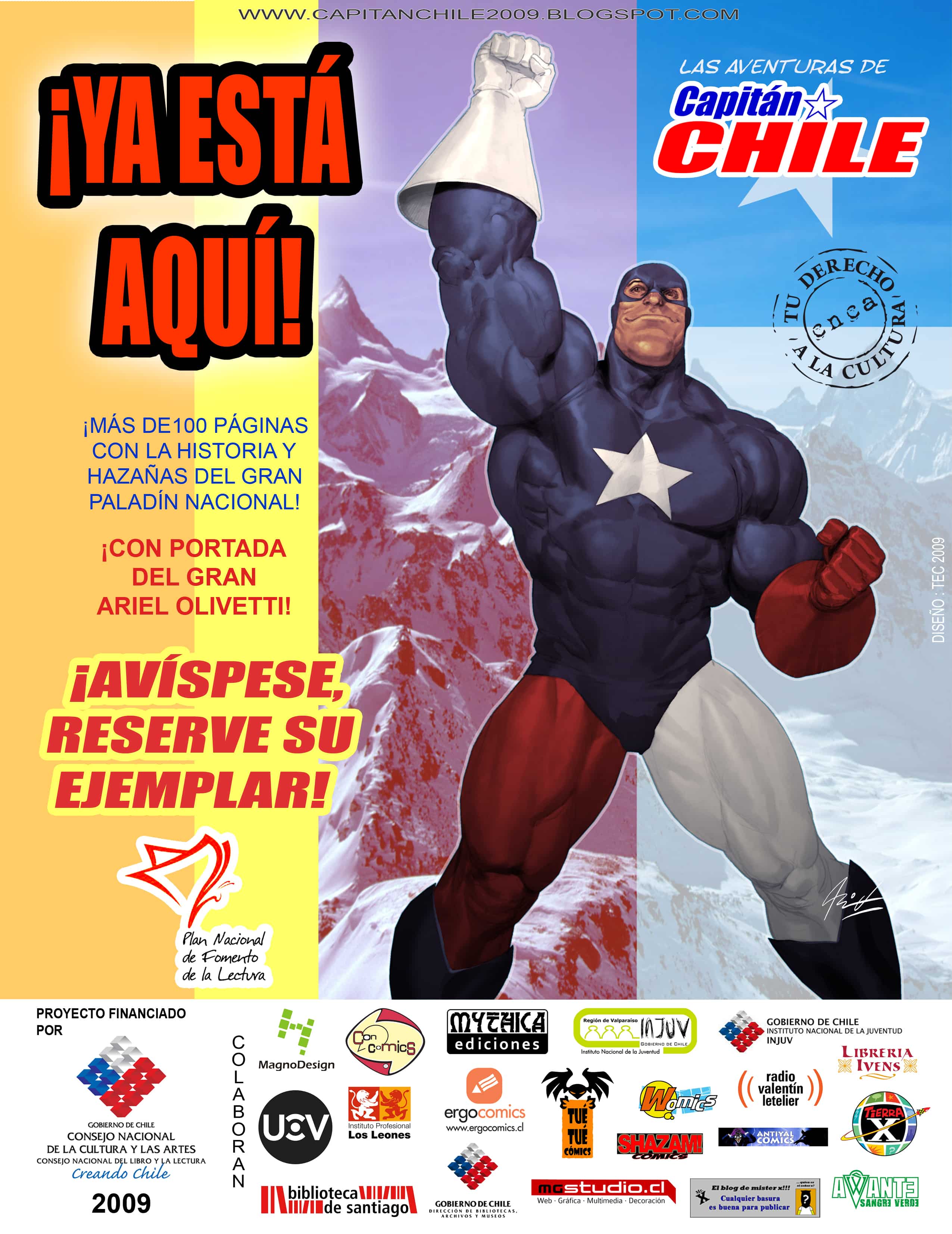A la venta las aventuras del Capitán Chile – Artes9