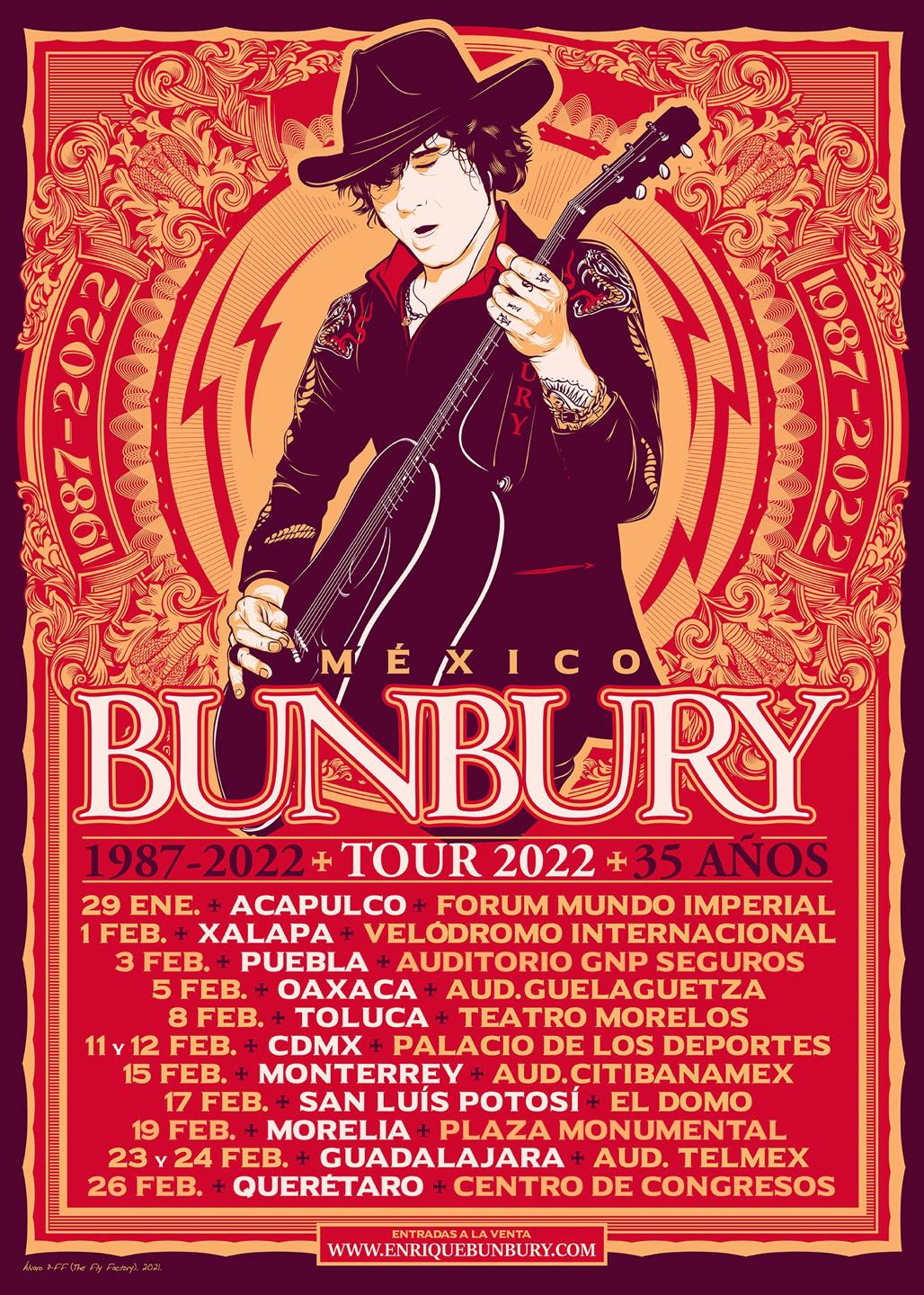 Bunbury suma nueva fecha en la CDMX. - Artes9