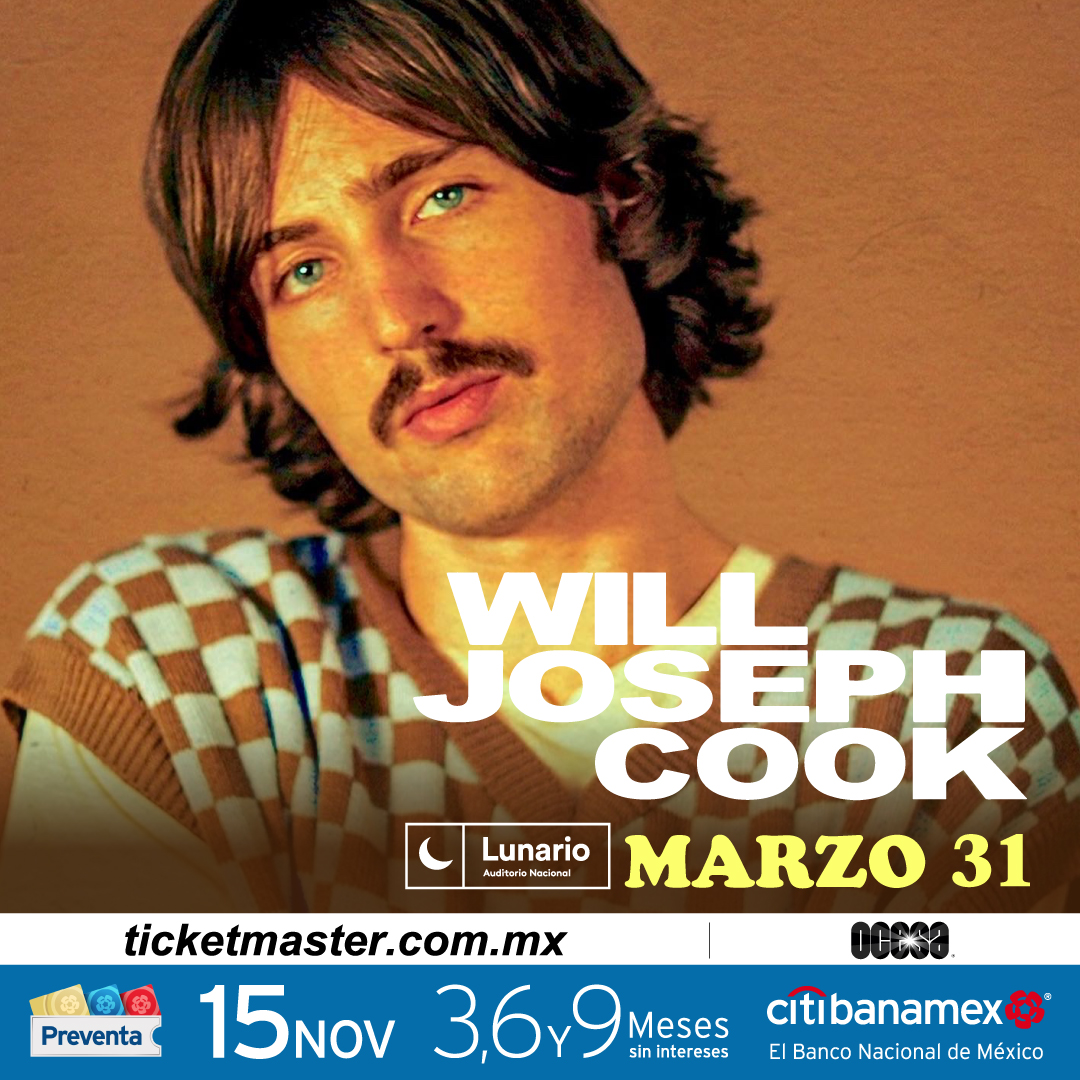 Británico en el Lunario: Will Joseph Cook llega a CDMX. - Artes9