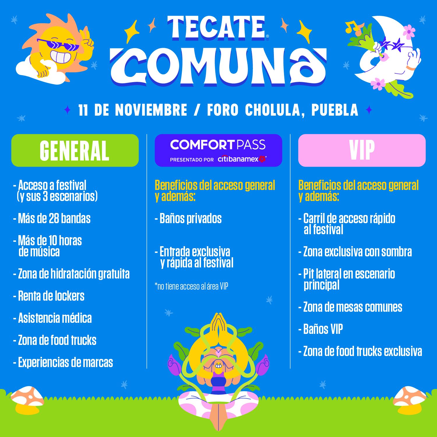 Tecate Comuna 2023: Precios y fases. - Artes9